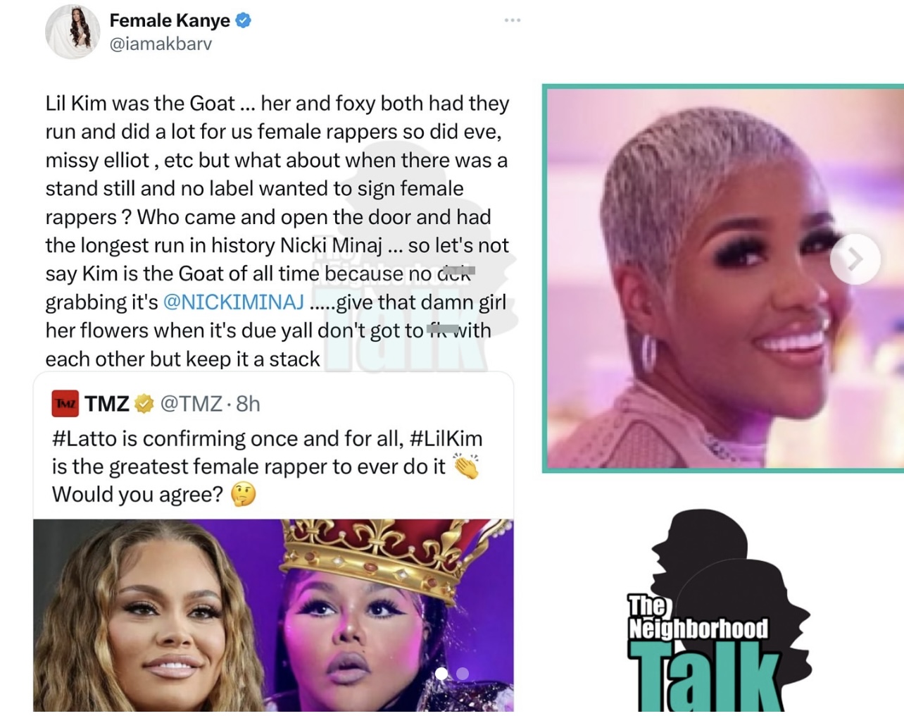 Akbar V Responds To Latto Naming Lil Kim As The GOAT Female Rapper